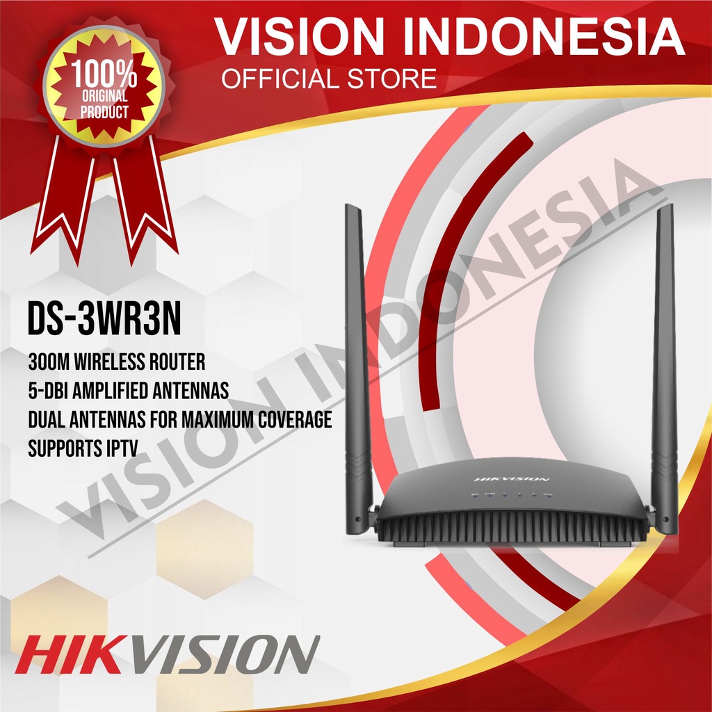 Jual HIKVISION DS-3WR3N WIRELESS ROUTER HIKVISION | Shopee Indonesia