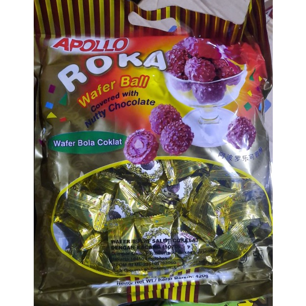 Jual Coklat Roka Apollo / Roka Wafer Ball Isi 70 pcs | Shopee Indonesia
