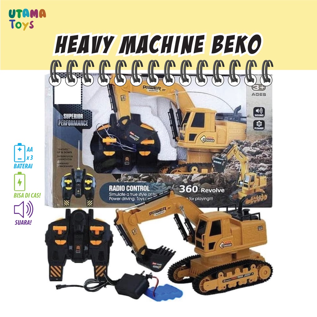 Jual MAINAN MOBIL REMOTE CONTROL BEKO HEAVY MACHINE BEKO GERAK DAN ...