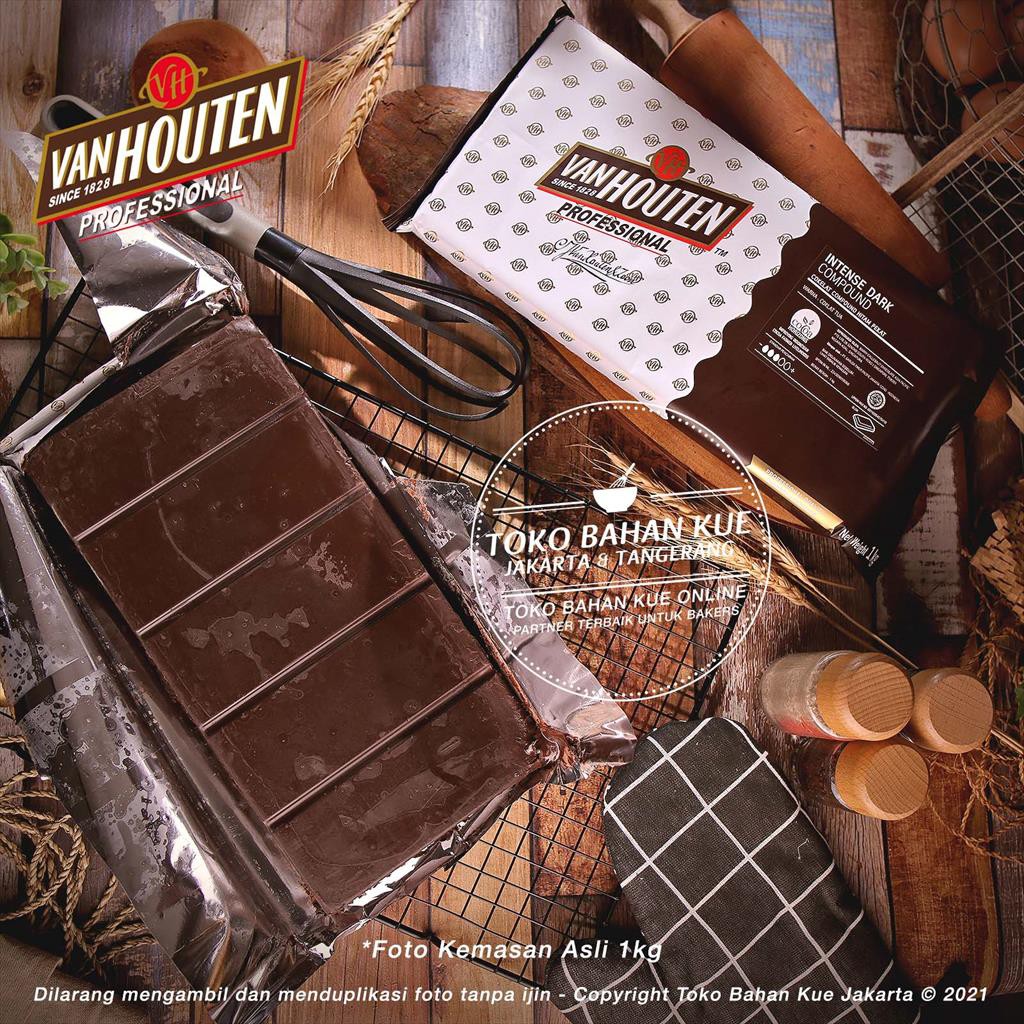 Jual Van Houten-Chocolate Intense Dark 200gr Coklat Compound ...