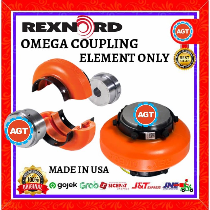 Jual OMEGA COUPLING - REXNORD TYPE E60 RUBBER/ELEMENT ONLY WITHOUT HUB ...