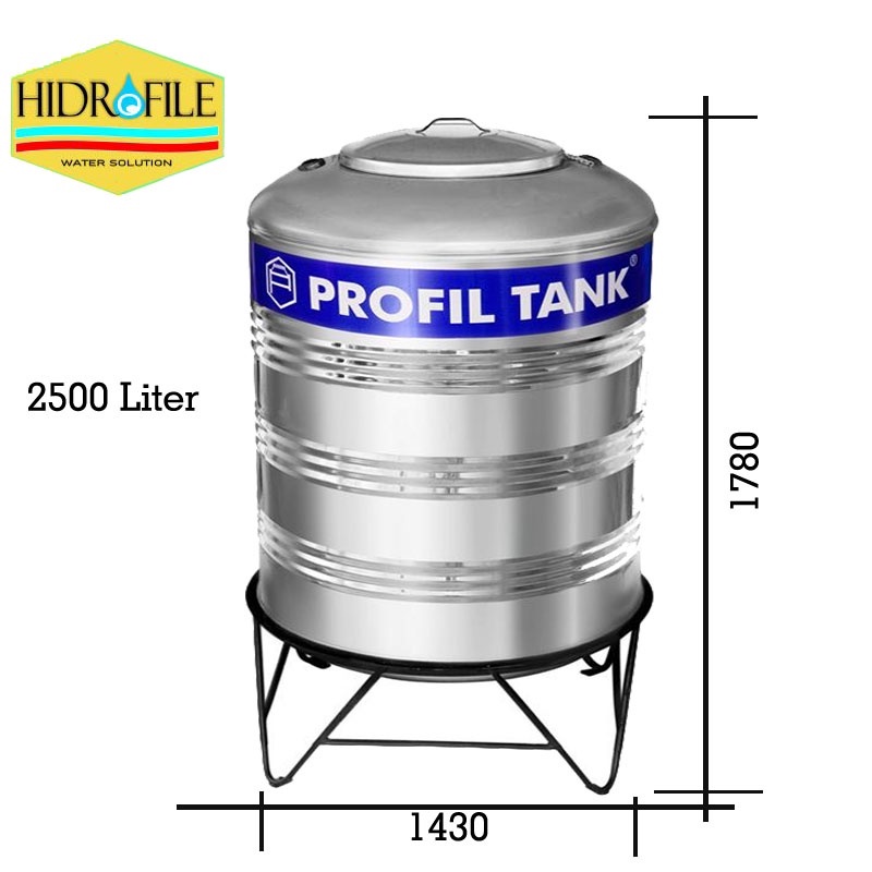 Jual TANDON PROFIL TANK KAKI PROFON 2500 LITER | Shopee Indonesia