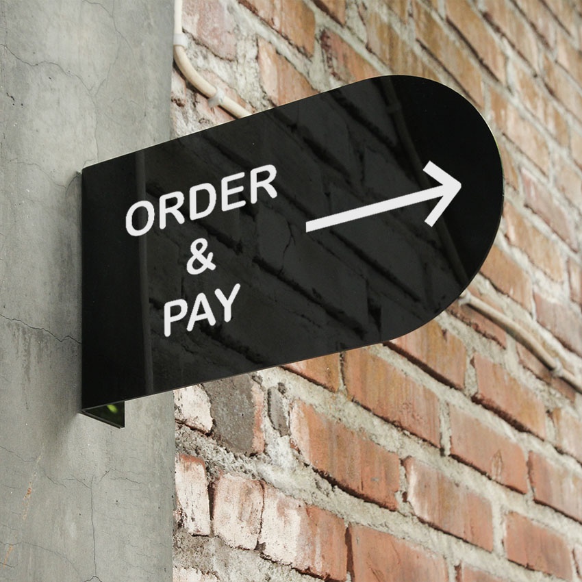 Jual Signage Acrylic Pop Up Sign Lonjong 15 x 26 cm - Order and Pay ...