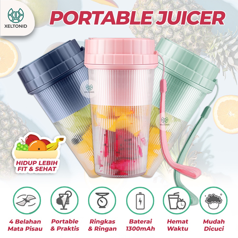 Jual Botol Minum Portable Mini Juicer Blender Instant Botol Juice 2in1 ...