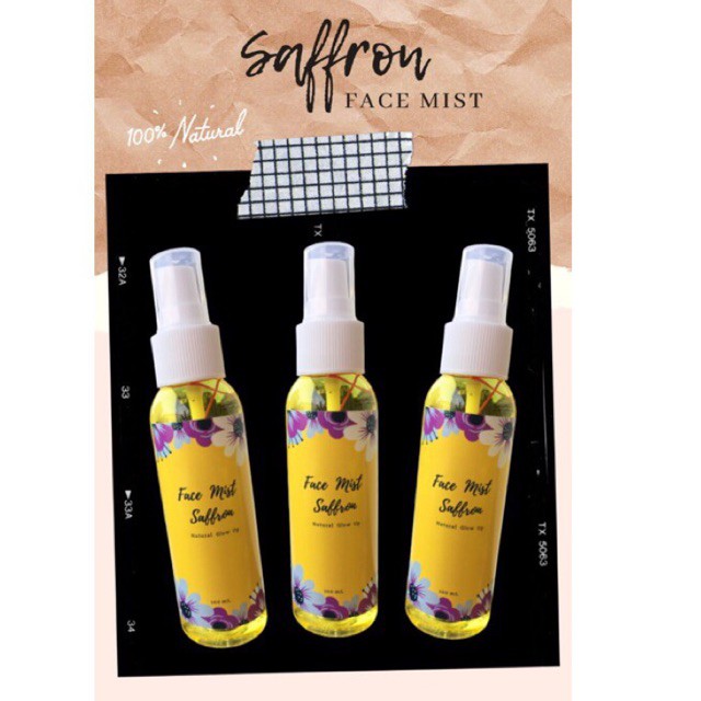 Jual Facemist Saffron dengan air ph 8 100 ML ORIGINAL Face Mist Air ...