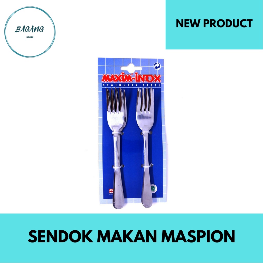 Jual GARPU MAKAN STAINLESS STEEL MAXIM INOX MASPION 12 PCS | Shopee ...