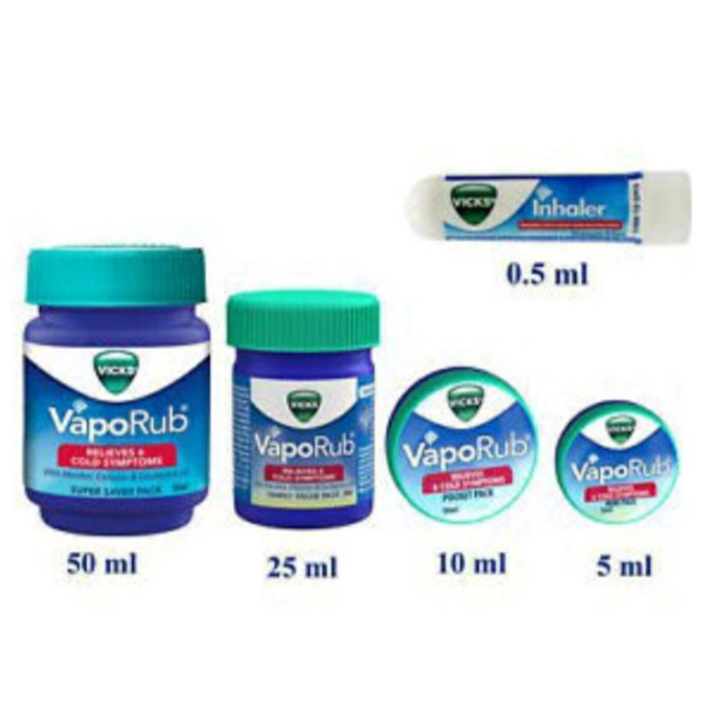 Jual Vicks vaporub vicks inhaler ( 10gr / 25gr / 50gr / inhaler ...
