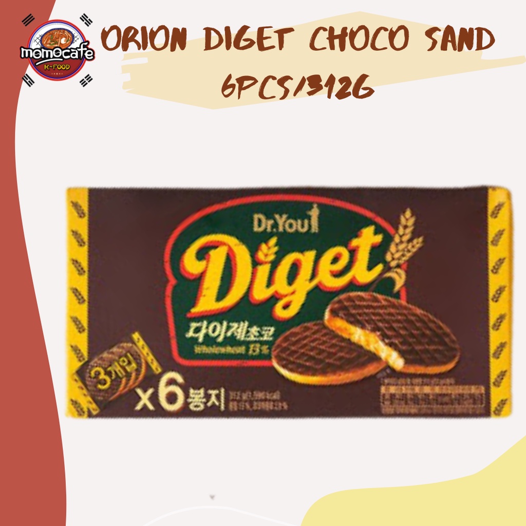 Jual Orion Diget Choco sand 312g - Biscuit Gandum Bersalut Coklat Made ...