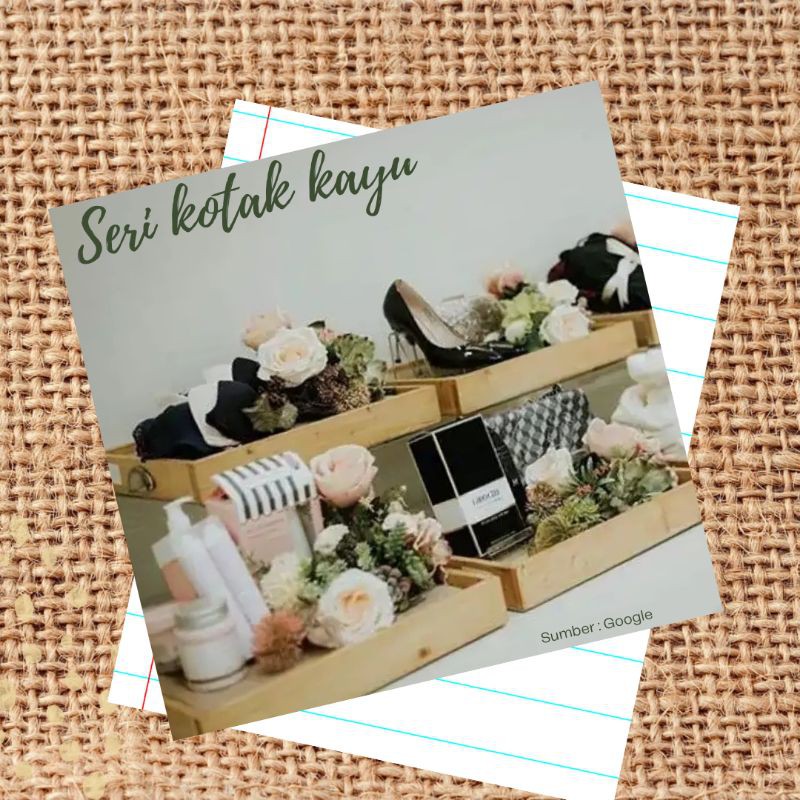 Jual SEWA HANTARAN KEKINIAN (box kayu tanpa tutup aklirik) | Shopee ...