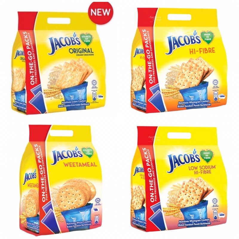 Jual Jacob's Crackers MultiPack 600g (Original, Weetameal, Hi-Fibre ...