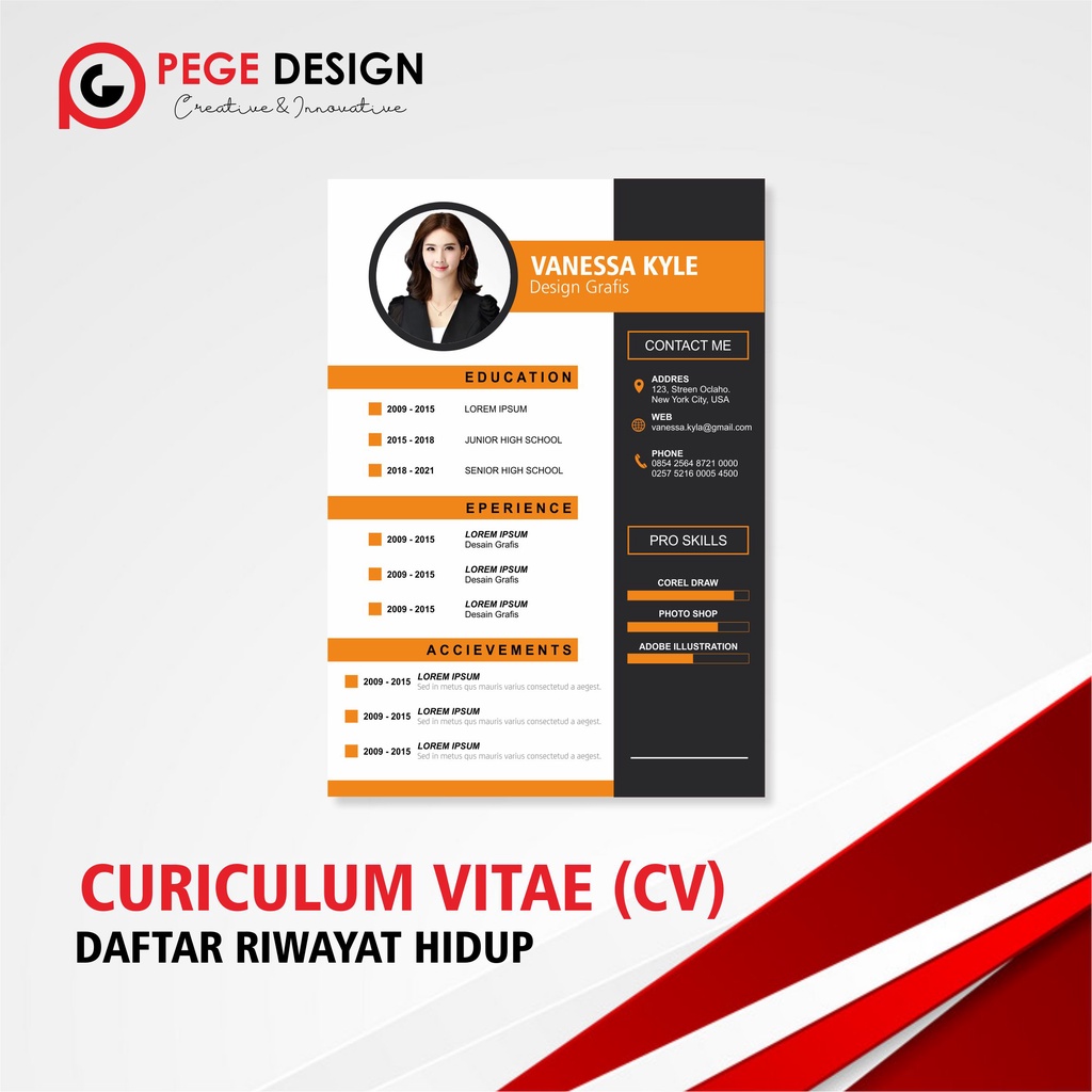 Jual CURRICULUM VITAE//CV LAMARAN PEKERJAAN | Shopee Indonesia