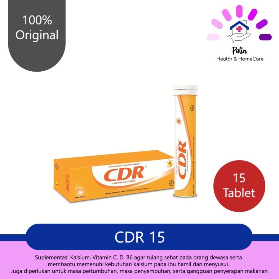 Jual CDR 15 Suplemen Kalsium, Vitamin C 100mg, Vitamin D 300 IU ... Jual CDR 15 Suplemen Kalsium, Vitamin C 100mg, Vitamin D 300 IU ...