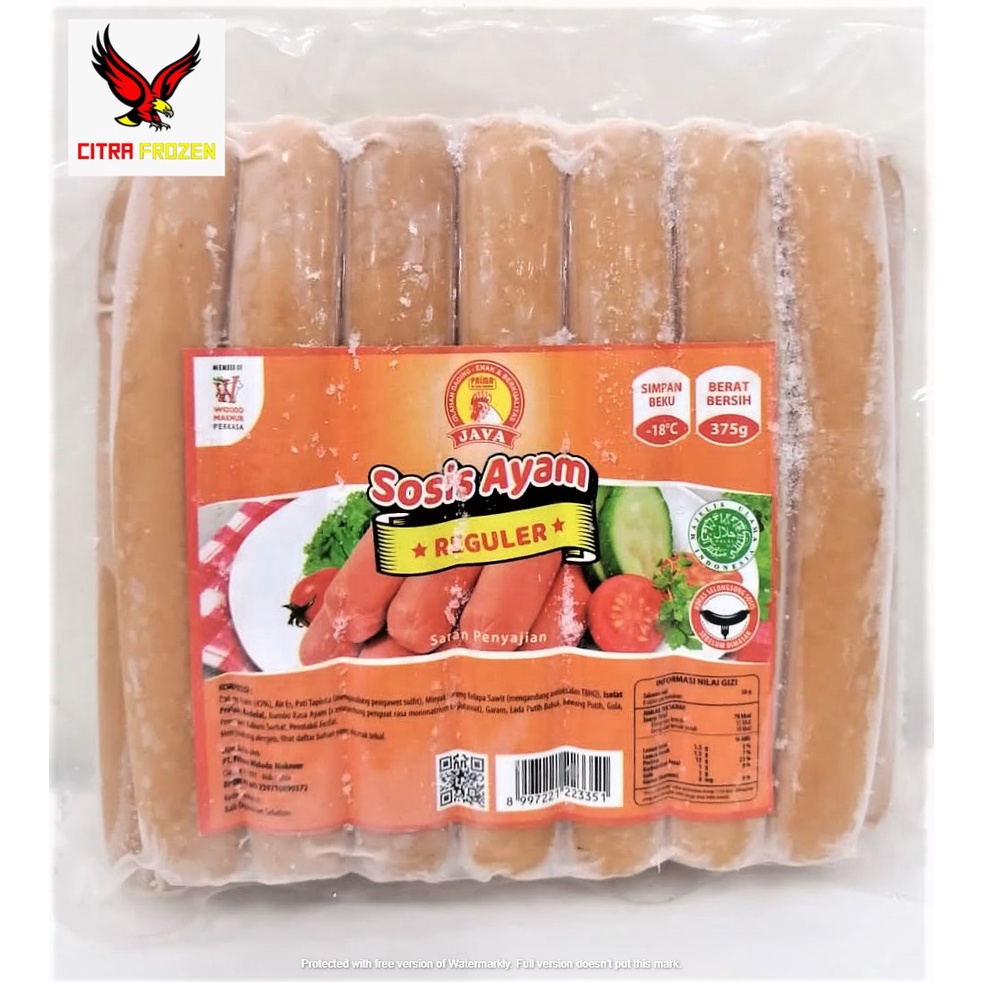 Jual Java Sosis Ayam Reguler 375gr | Shopee Indonesia