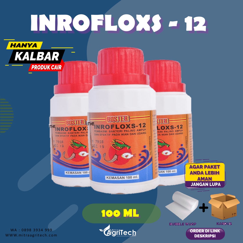Jual BOSTER INROFLOX 12 IKAN ISI 100 ML ENRO ANTIBIOTIK IKAN CAIR ...