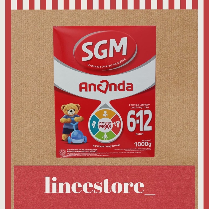 Jual SGM Ananda 2 Susu Formula Bayi 6-12 Bulan 1000g | Shopee Indonesia