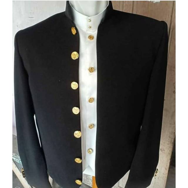 Jual Beskap jawa pagar bagus / baju besan bapak / baju dalang hitam ...