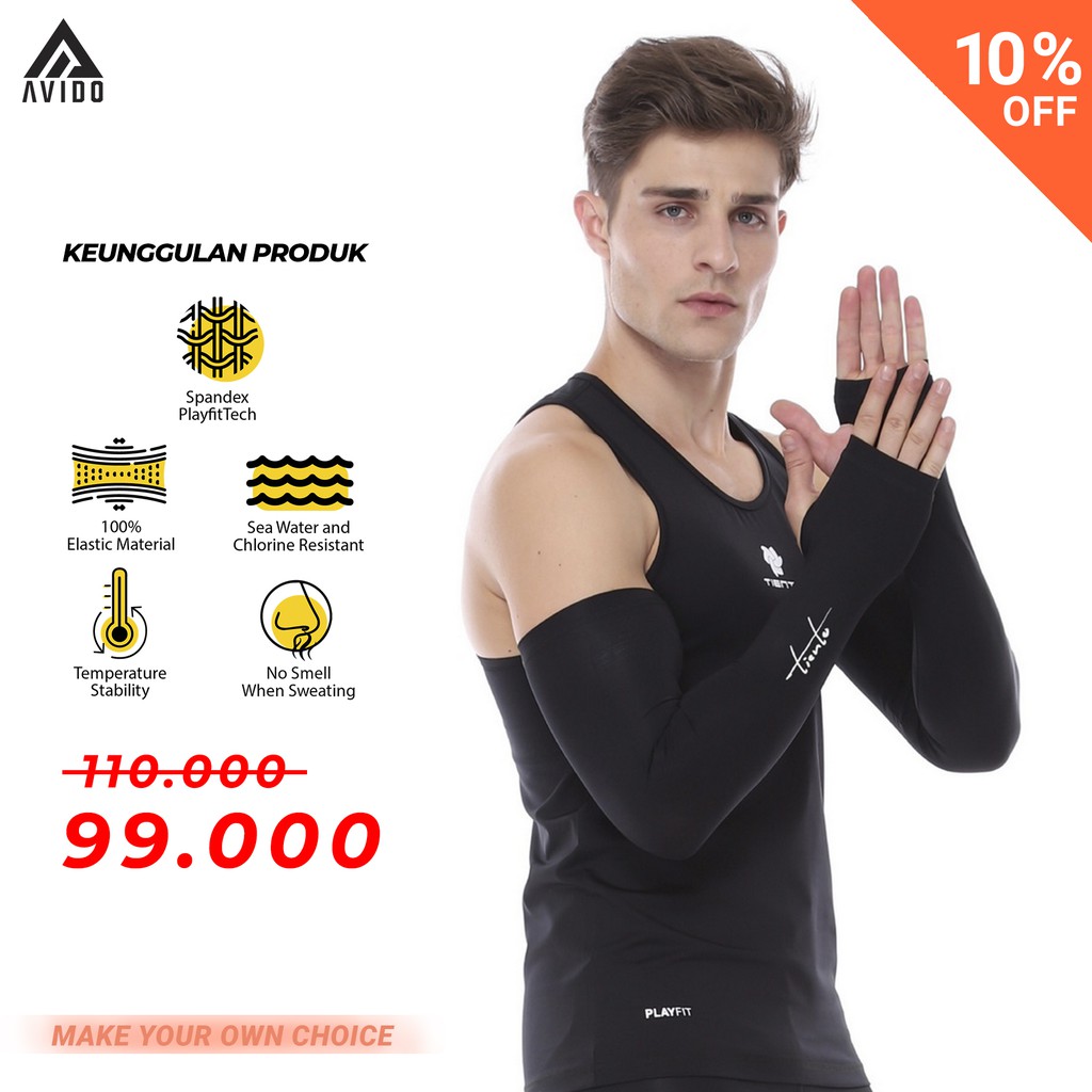 Jual Tiento Baselayer Lengan Jari Hand Sleeve Lari Arm Sleeve Handsock ...