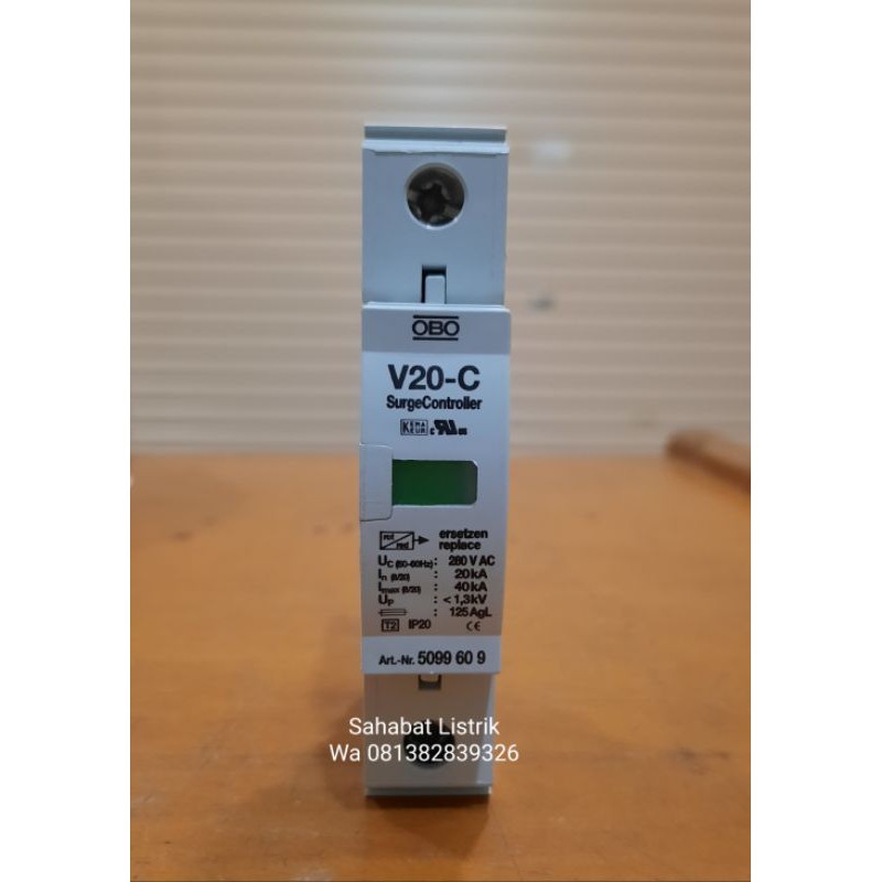 Jual Surge arrester obo V20-C 1p 280vac Indonesia|Shopee Indonesia