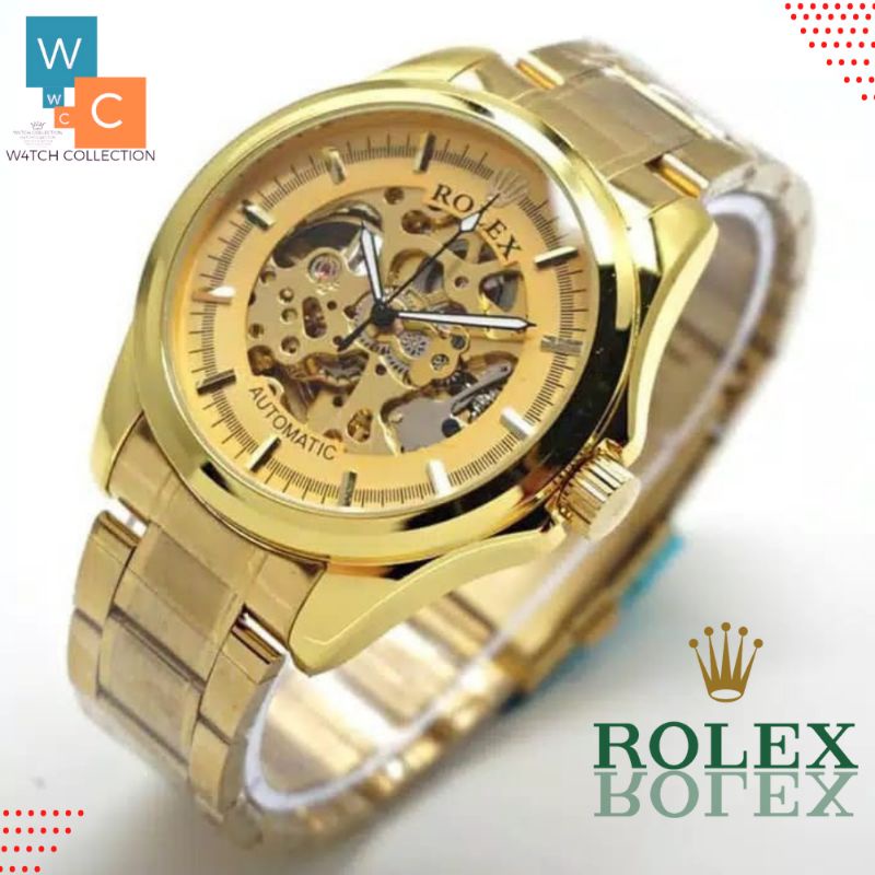 Jual Jam Rolex Pria Original Automatic Stainless Stell Rantai Super ...