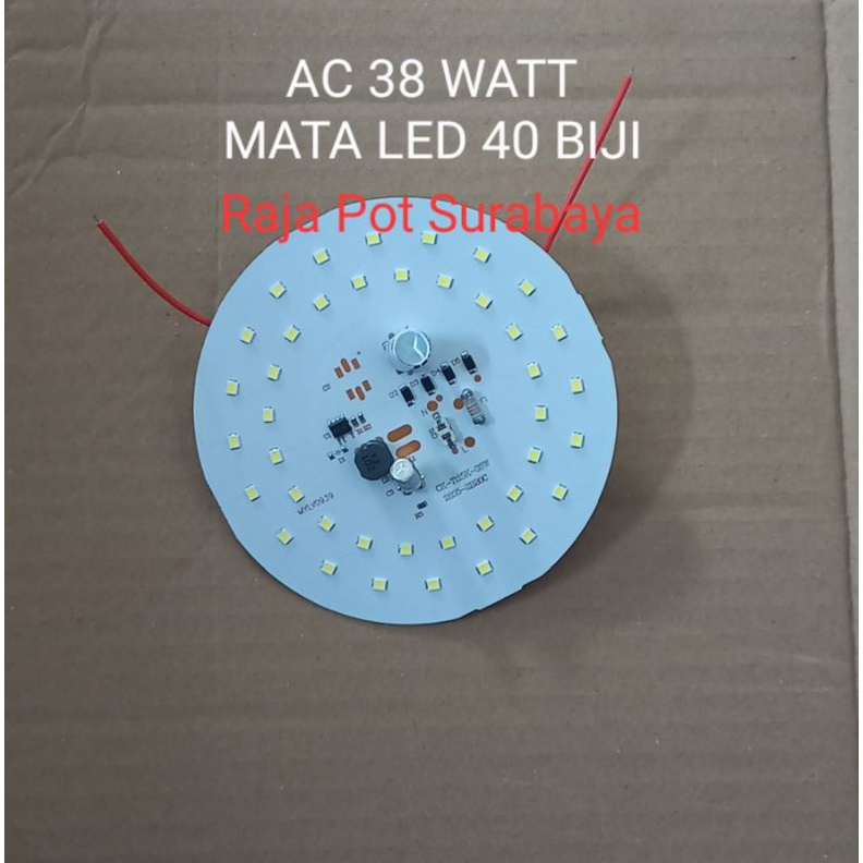 Jual Pcb led / mata led AC 38 watt putih / biji | Shopee Indonesia