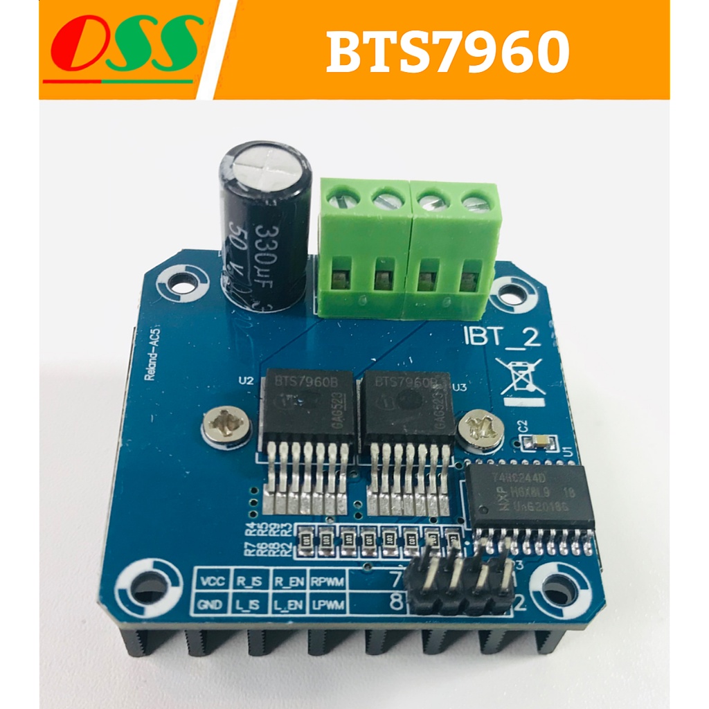 Jual BTS7960 HIGH CURRENT MOTOR DRIVER H-BRIDGE MODULE FOR ARDUINO BTS-7960 | Shopee Indonesia