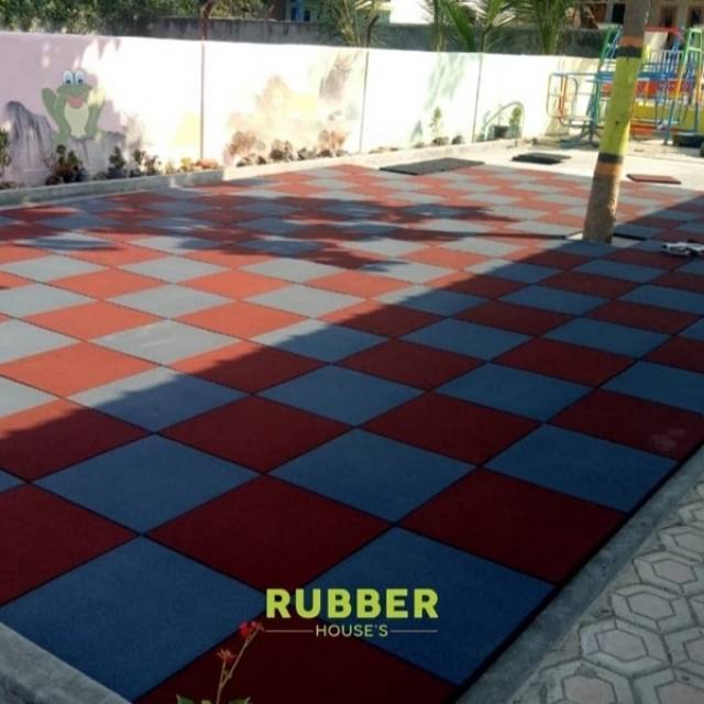 Jual Rubber Flooring Tile Tebal 25mm | Shopee Indonesia