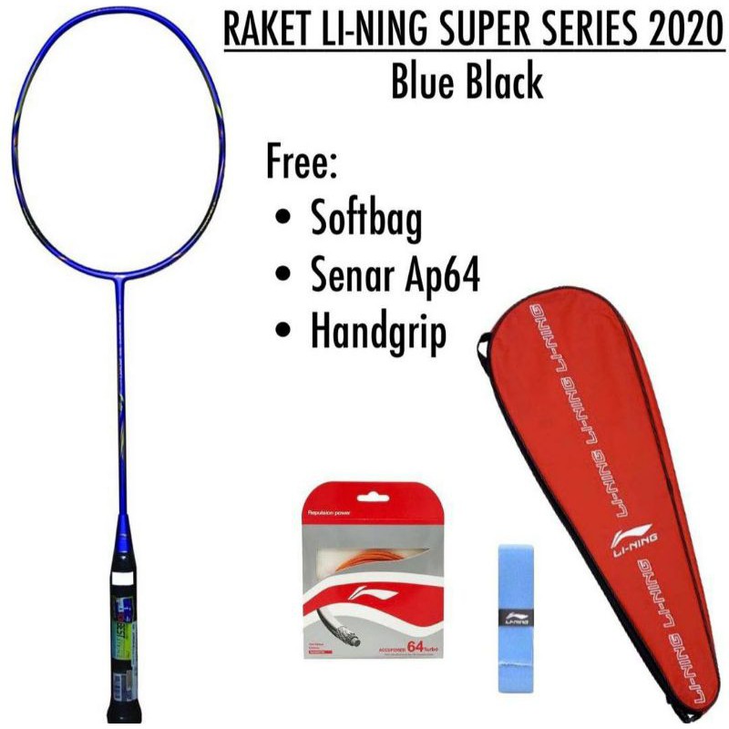 Jual RAKET BADMINTON LI-NING SUPER SERIES 2020 BLUE BLACK ORIGINAL ...