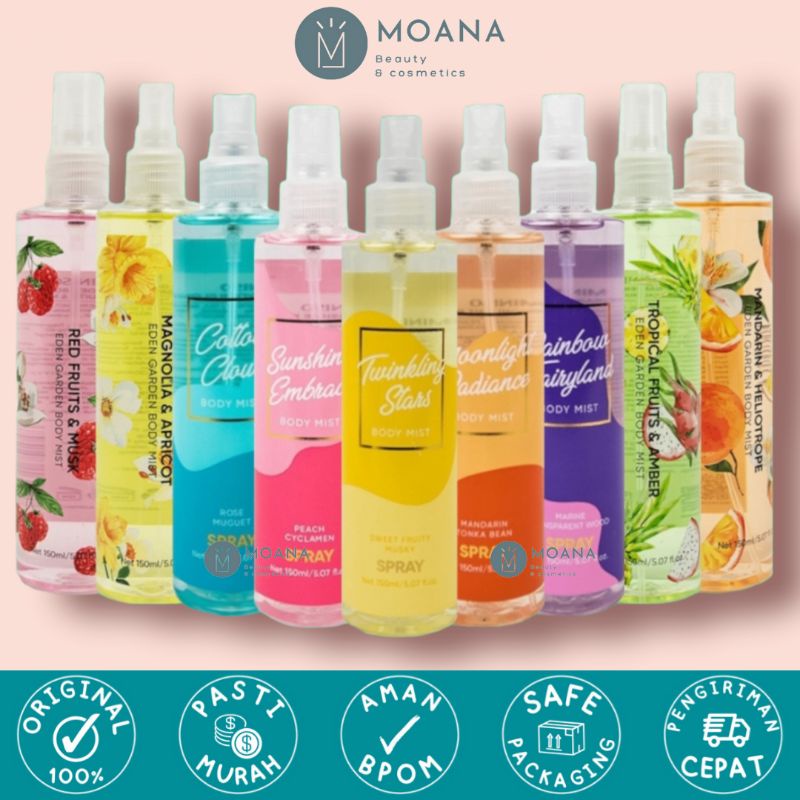 Jual ️MOANA ️ MINISO Body Mist Natural Series - Eau de Body Spray 150ml ...
