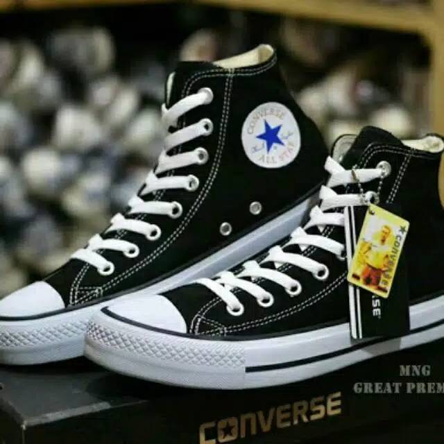 Jual Sepatu Converse All Star Classic Hitam Tinggi | Shopee Indonesia