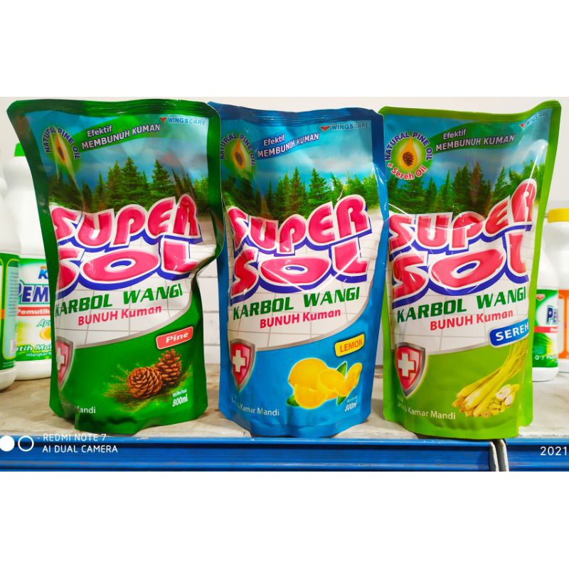 Jual supersol karbol refill 800ml | Shopee Indonesia