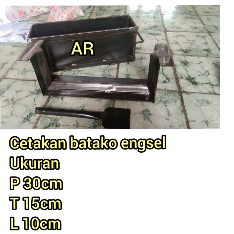 Jual alat cetak batako atau cetakan batako model engsel ukuran ...