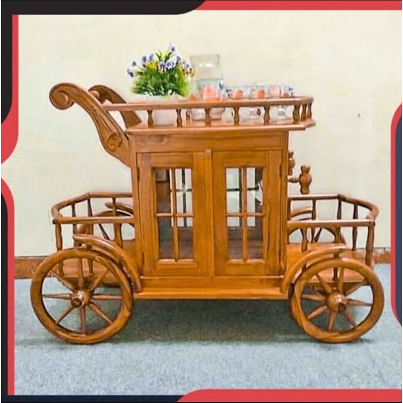 Jual MEJA TEH TROLI DORONG MODEL KERETA UNIK / TROLI MAKANAN MINUMAN ... Jual MEJA TEH TROLI DORONG MODEL KERETA UNIK / TROLI MAKANAN MINUMAN ...