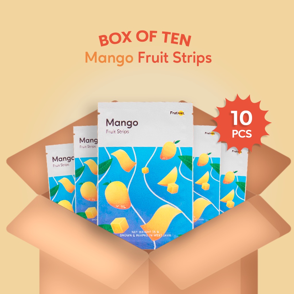 Jual Frutivez Box Of 10 Mango Fruit Strips 150g Shopee Indonesia