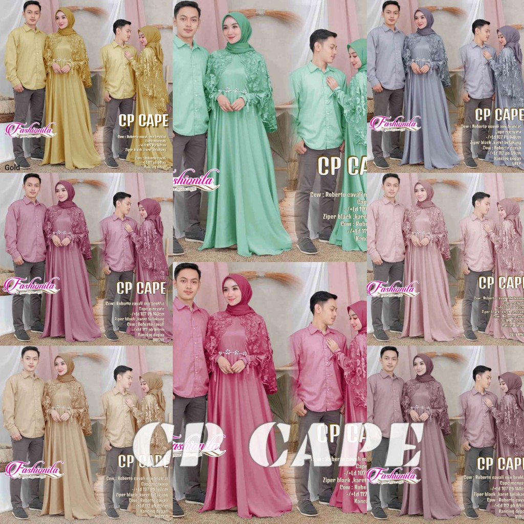 Jual BAJU MUSLIM COUPLE CP CAPE | Shopee Indonesia