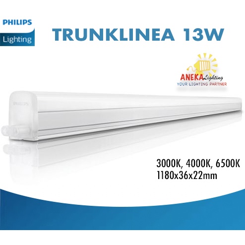Jual Philips T5 LED Batten Trunklinea 13W 3000K 4000K 6500K | Shopee Indonesia