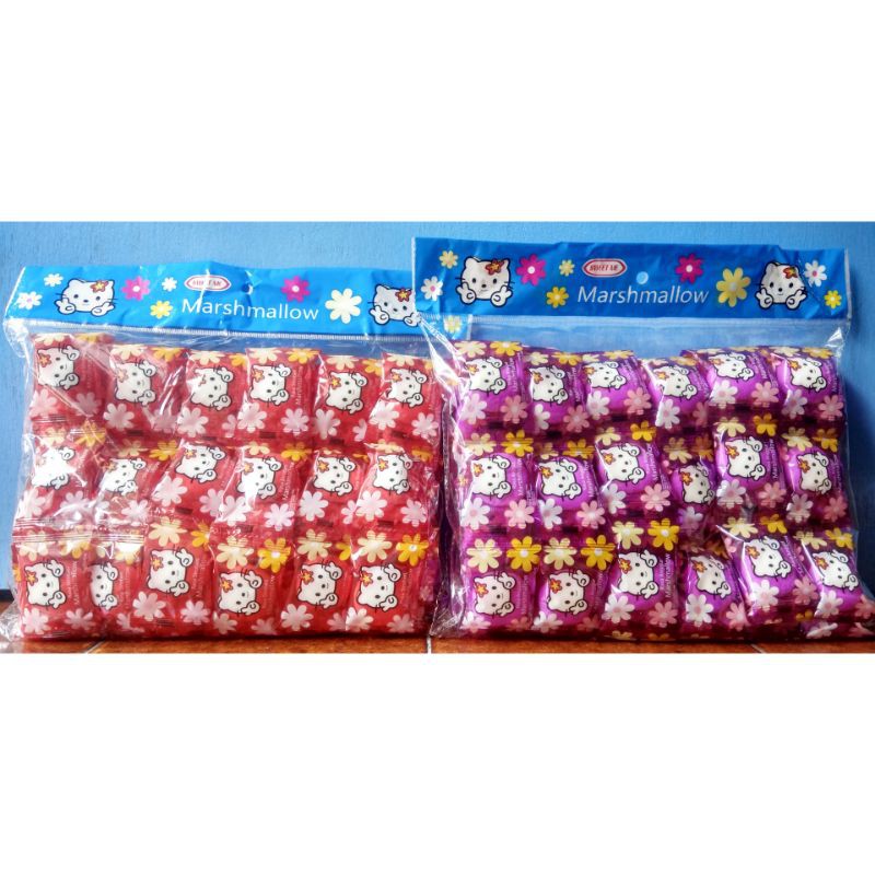 Jual Permen Marshmallow Sweet Me Bungkus Hello Kitty Rasa Stroberi dan ...