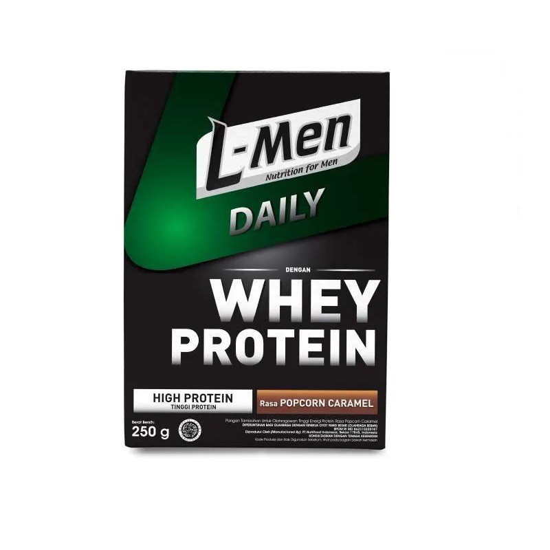 Jual L-Men Daily Popcorn Caramel 250gr High Protein Whey L Men Susu ...