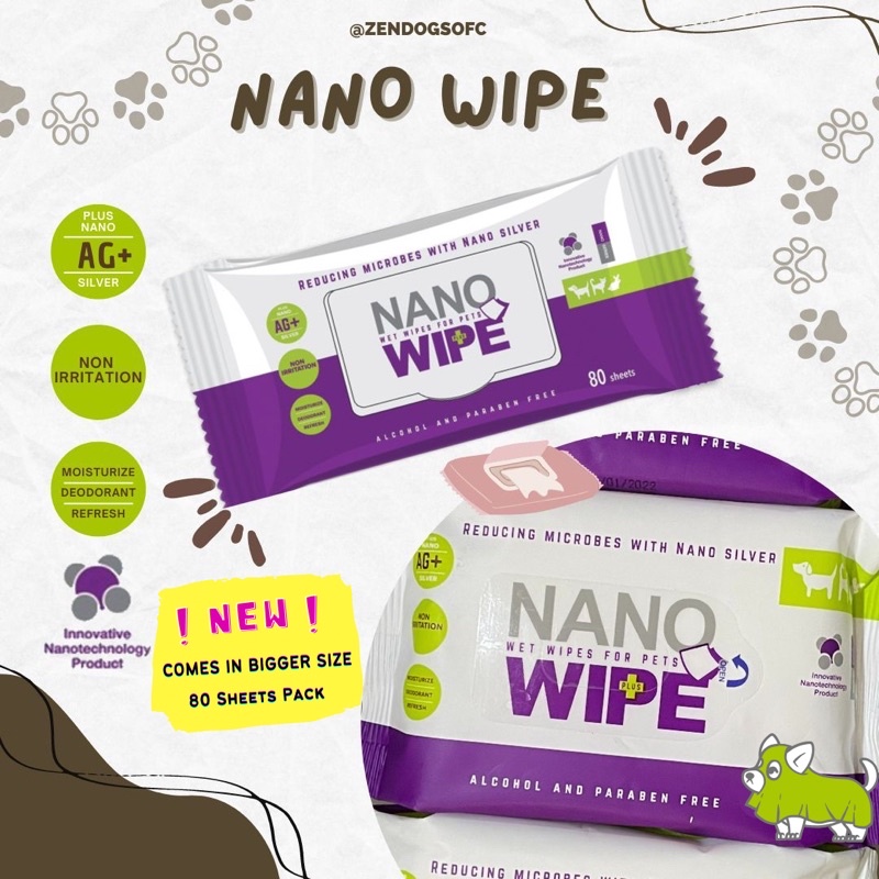Jual Tisu Basah Hewan Pet Wipes - Nano Wipe | Shopee Indonesia