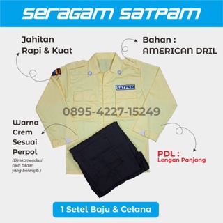 Jual SERAGAM PDL CREAM SATPAM SECURITY, SERAGAM SECURITY PDL CREAM ...