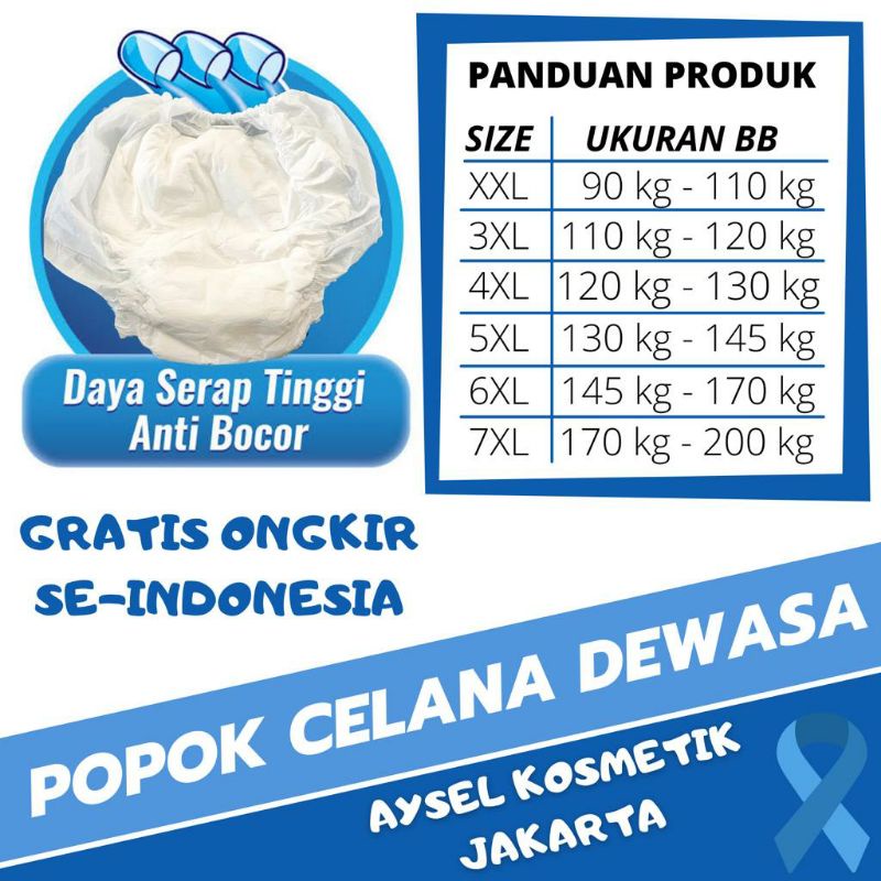 Jual Popok celana dewasa JUMBO 3XL / diaper pants / popok perekat ... Jual Popok celana dewasa JUMBO 3XL / diaper pants / popok perekat ...