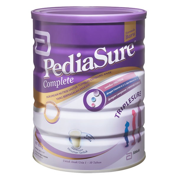 Jual Pediasure Complete Vanilla Triplesure Tin 850G | Shopee Indonesia