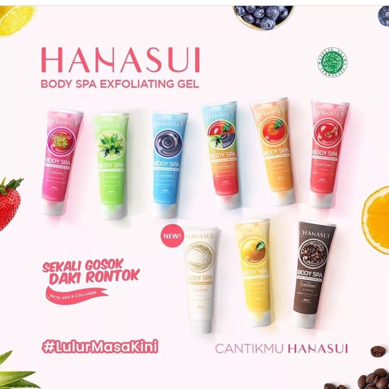 Jual Hanasui Body Spa Exfoliating Gel 300ml | Shopee Indonesia