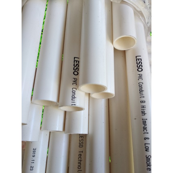 Jual Pipa PVC Conduit Lesso 1/2" inch 20mm Fitting Listrik Kabel Pipa Konduit Pipa Elektrik ...