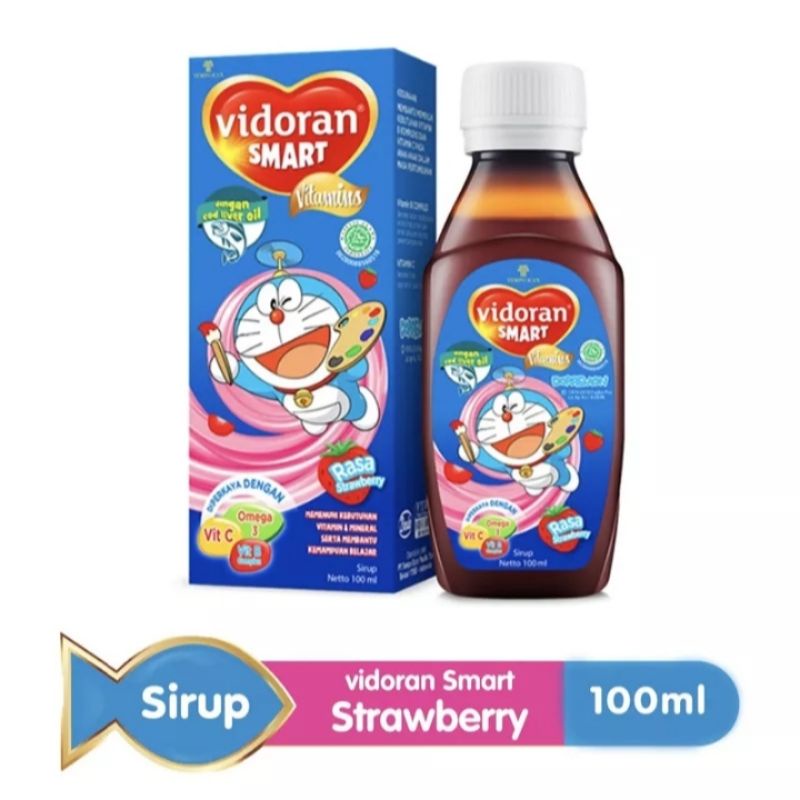 Jual VIDORAN Smart Vitamin Syrup Strawberry 100ml | Shopee Indonesia