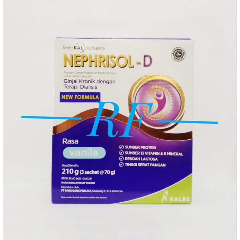 Jual Nephrisol D Rasa Vanilla 210gr (Kalbe Farma) | Shopee Indonesia