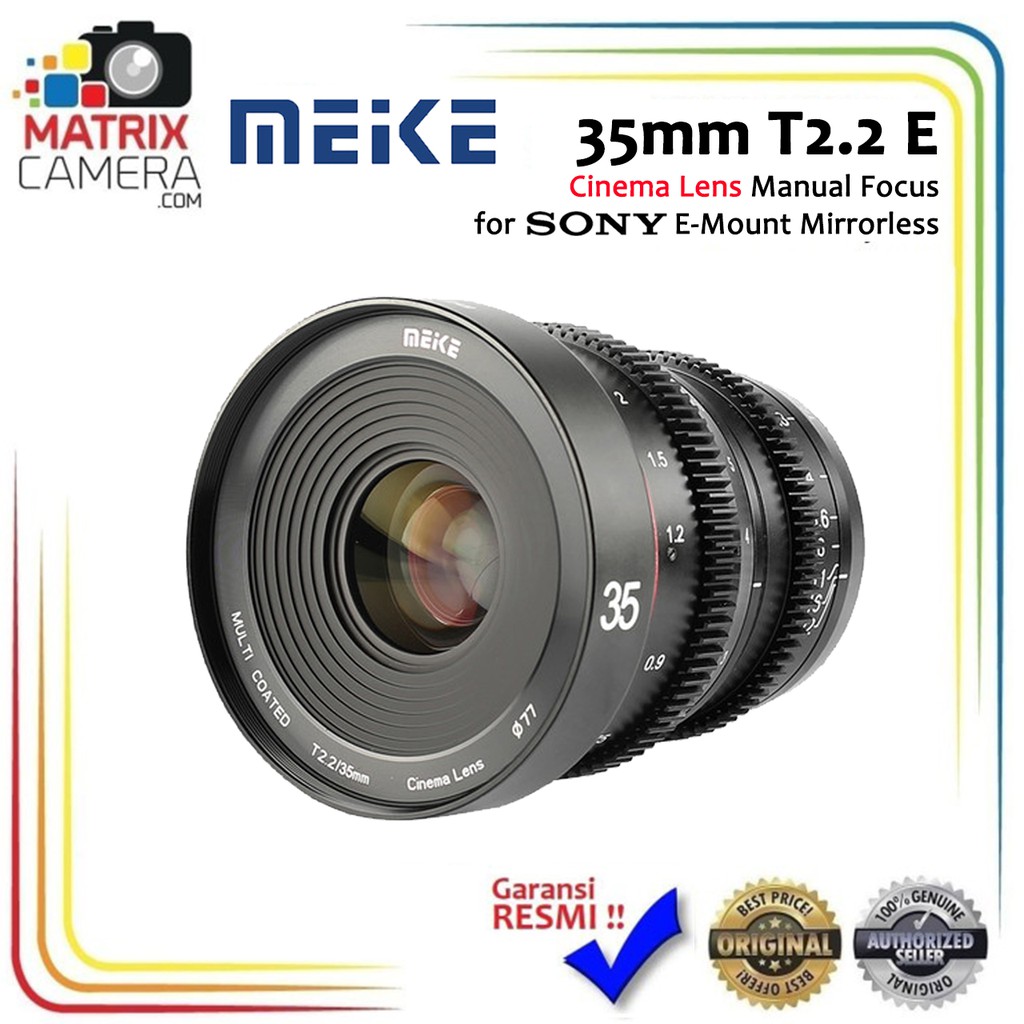 Jual Meike Lensa 35mm T2.2 E Cinema Cine Lens for Sony E-Mount | Shopee ...