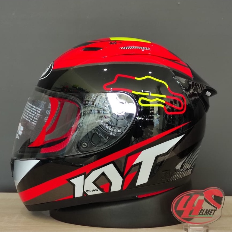 Jual KYT RC7 SERI 15 SPAIN BLACK Helm Fullface, Helm Riding, Helm ...
