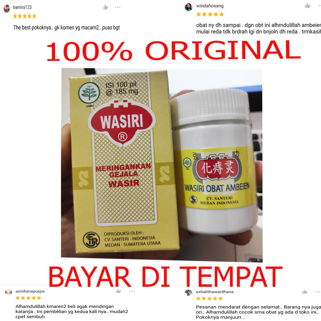 WASIRI obat wasir - ambeien kronis herbal manjur | Shopee Indonesia