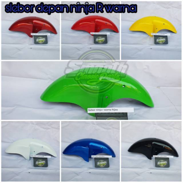 Slebor depan ninja R warna merah kuning biru hijau hitam putih | Shopee ...