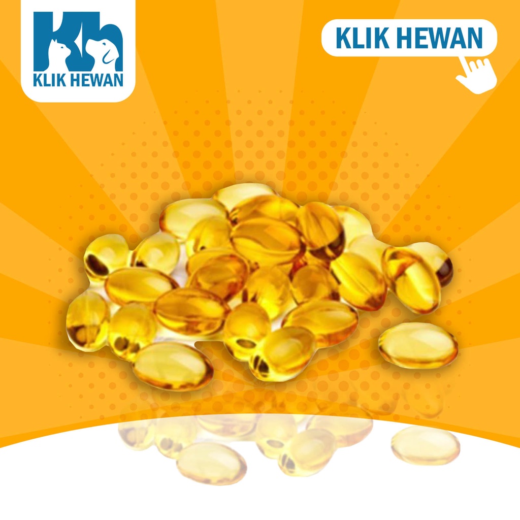 Jual Minyak Ikan Fish Oil Hewan Tunghai Tung Hai Per 10 Butir Vitamin ...